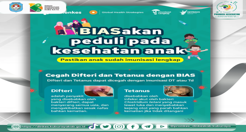 Cegah Difteri Dan Tetanus Dengan Imunisasi BIAS | DINAS KESEHATAN
