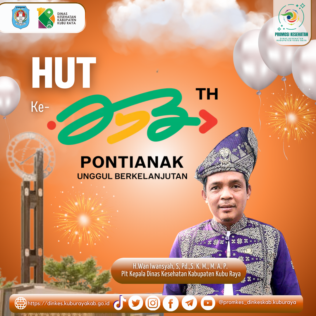 Ucapan Hut Kota Pontianak Ke-253 Tahun 2024 | DINAS KESEHATAN