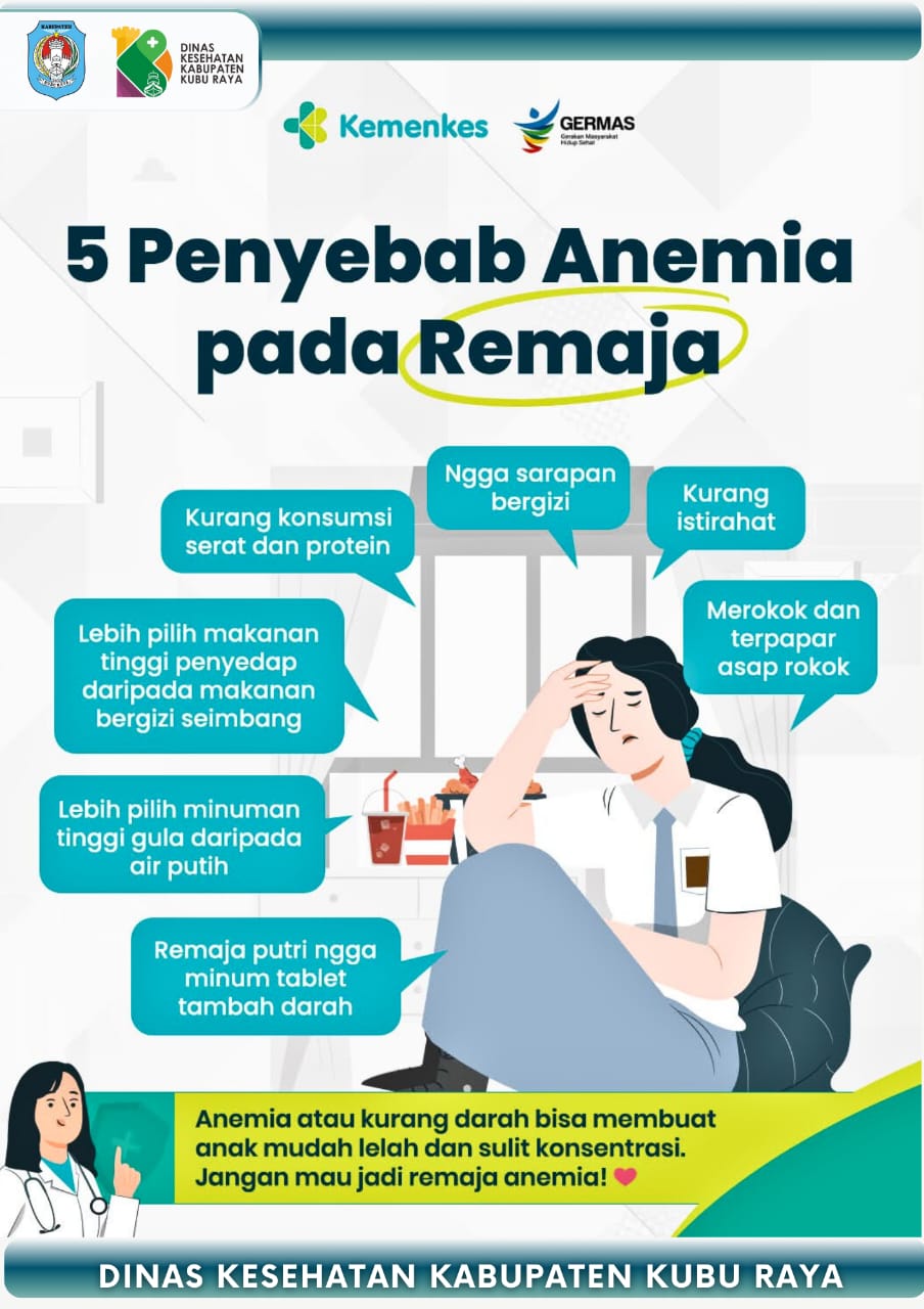 5 Penyebab Anemia Remaja | DINAS KESEHATAN