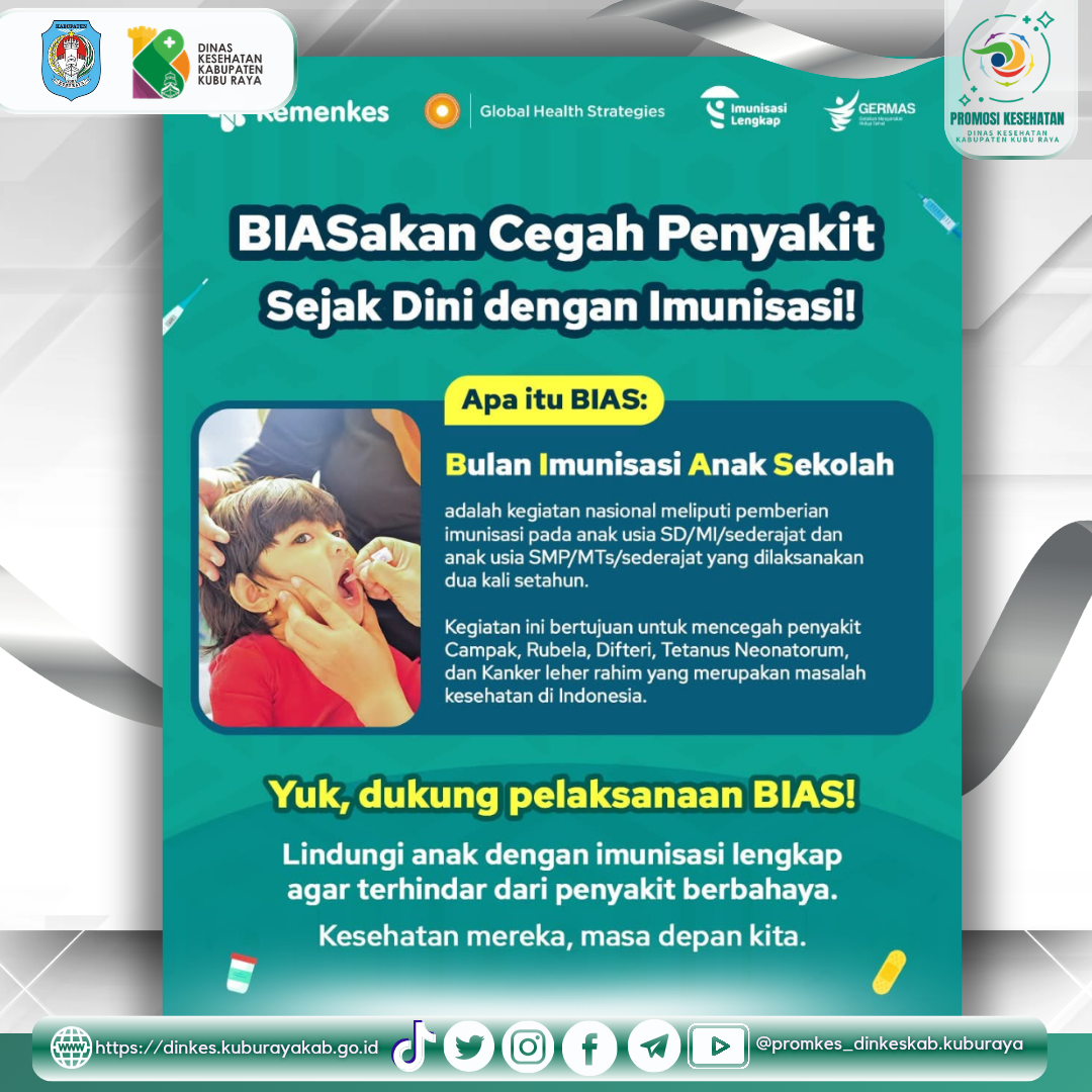 Cegah Difteri Dan Tetanus Dengan Imunisasi BIAS | DINAS KESEHATAN